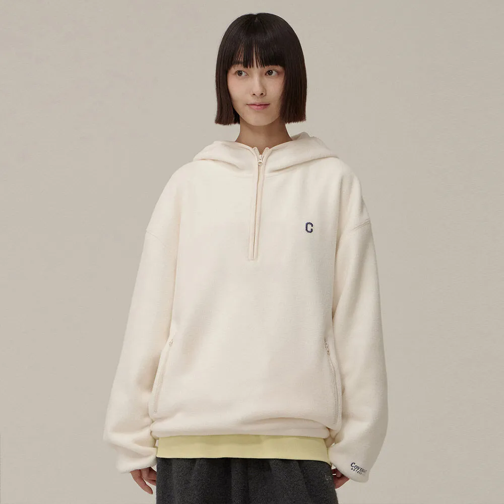 [24FW] C 로고 플리스 오버핏 후디 아노락 - 아이보리 - 감도 깊은 취향 셀렉트샵 29CM