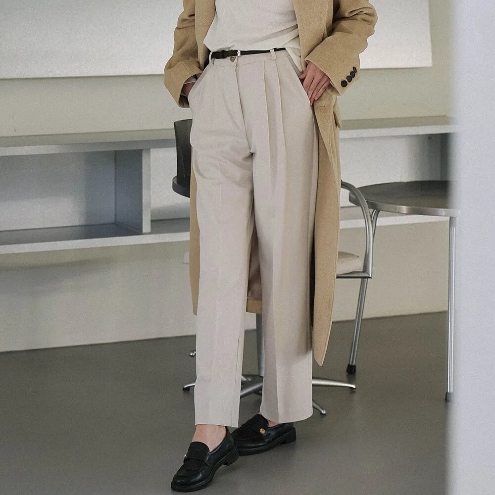 Basic Two Tuck Slacks [Ivory] - 감도 깊은 취향 셀렉트샵 29CM