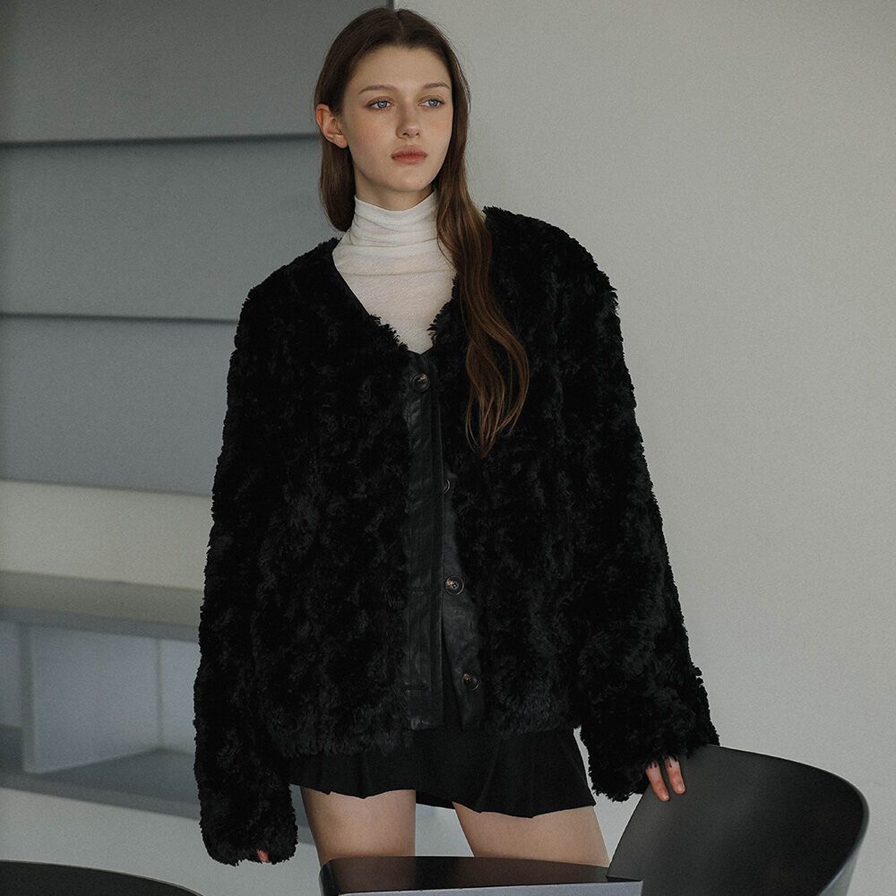 Soft Fur Jacket [Black] - 감도 깊은 취향 셀렉트샵 29CM