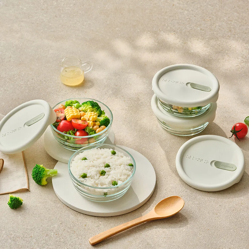 글라스락 훈맹정음 햇밥용기 300mL 4조 세트 - 감도 깊은 취향 셀렉트샵 29CM