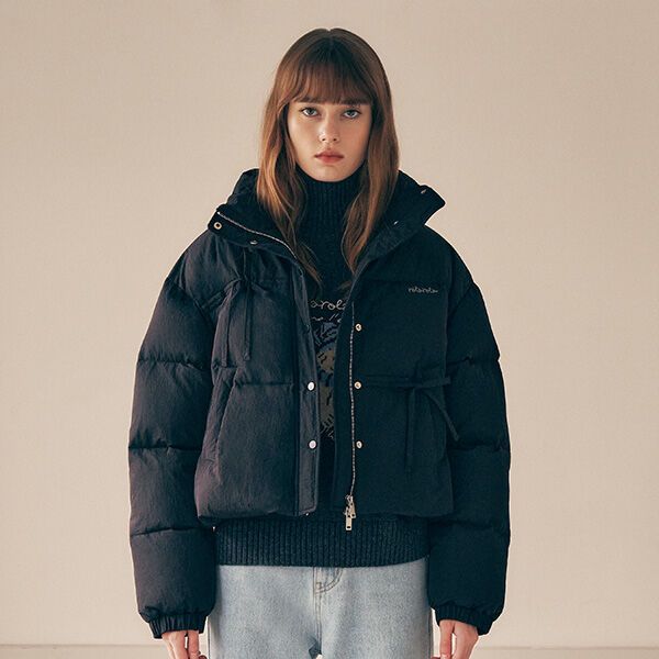 RIBBON WELLON PADDING BLACK - 감도 깊은 취향 셀렉트샵 29CM