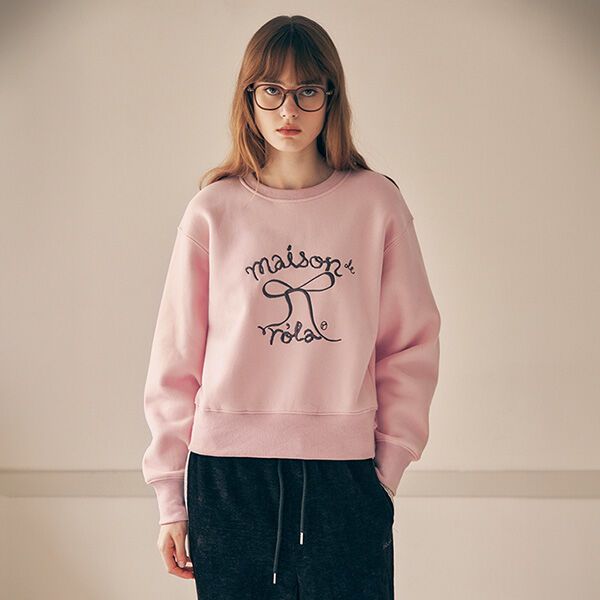 RIBBON FLEECE SWEATSHIRT PINK - 감도 깊은 취향 셀렉트샵 29CM