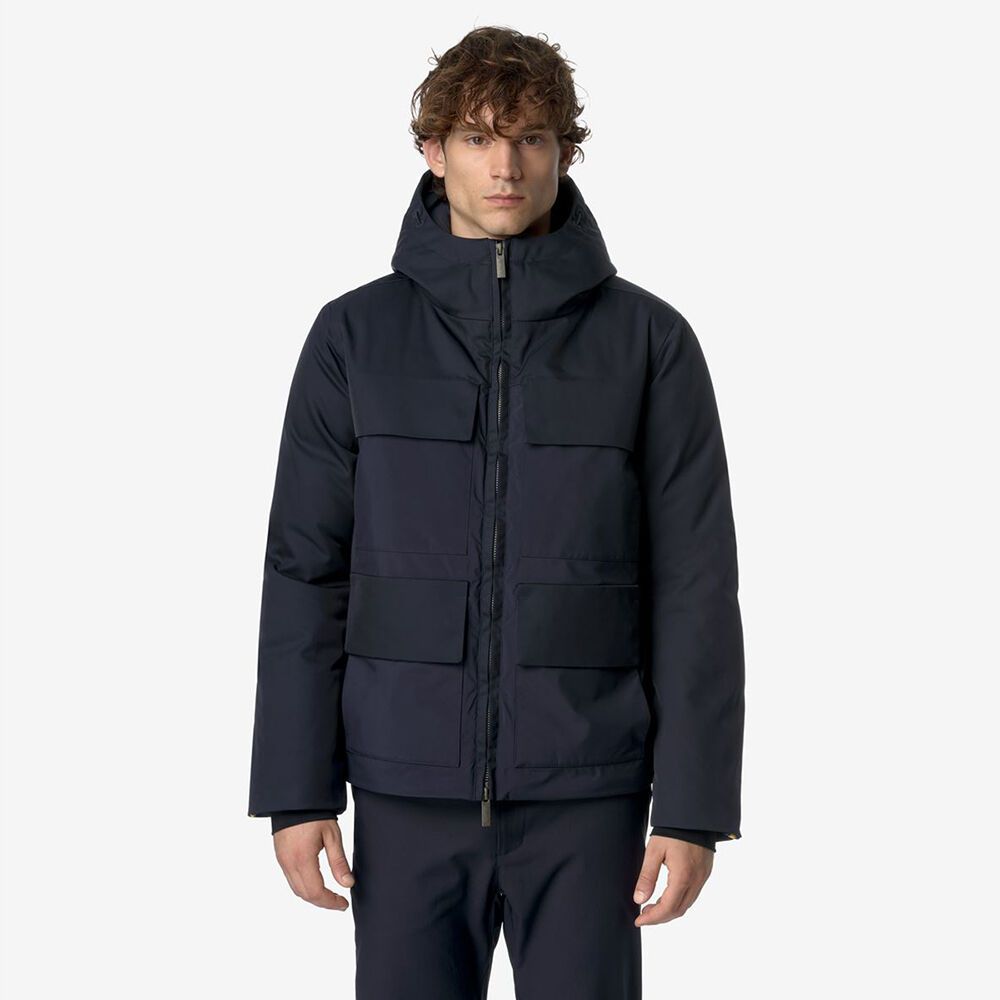 까웨 오딘 패브릭 믹스 자켓 다크네이비 Y246EMD242 - 감도 깊은 취향 셀렉트샵 29CM