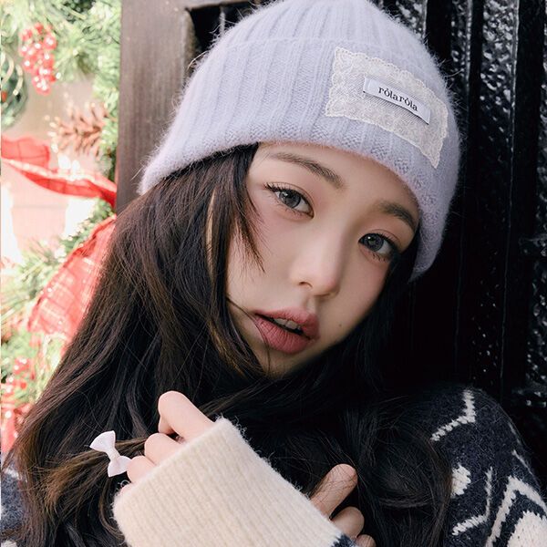 LACE LABEL ANGORA BEANIE LAVENDER - 감도 깊은 취향 셀렉트샵 29CM