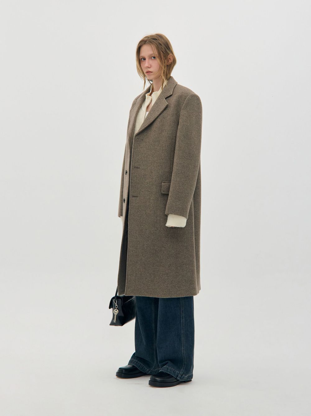 OVERSIZED 3-BUTTON WOOL COAT_OATMEAL_LC244CO01OT - 감도 깊은 취향 셀렉트샵 29CM