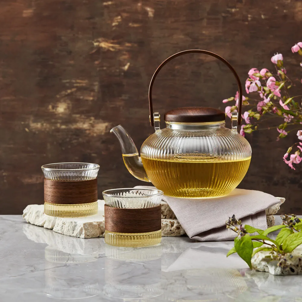 소울카페 우드홀더 다도세트 티팟750ml &컵2P 170ml T - 감도 깊은 취향 셀렉트샵 29CM