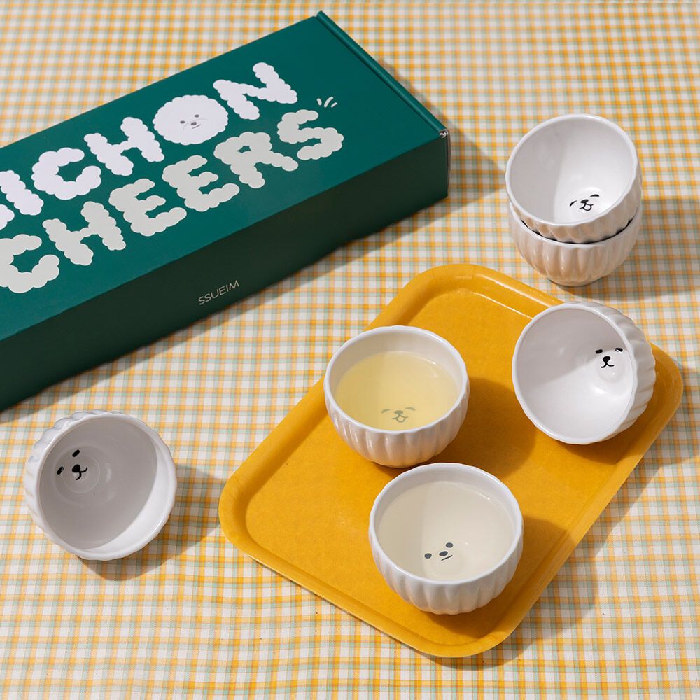 [선물패키지] 비숑치어스 술잔 3P 세트 - 감도 깊은 취향 셀렉트샵 29CM