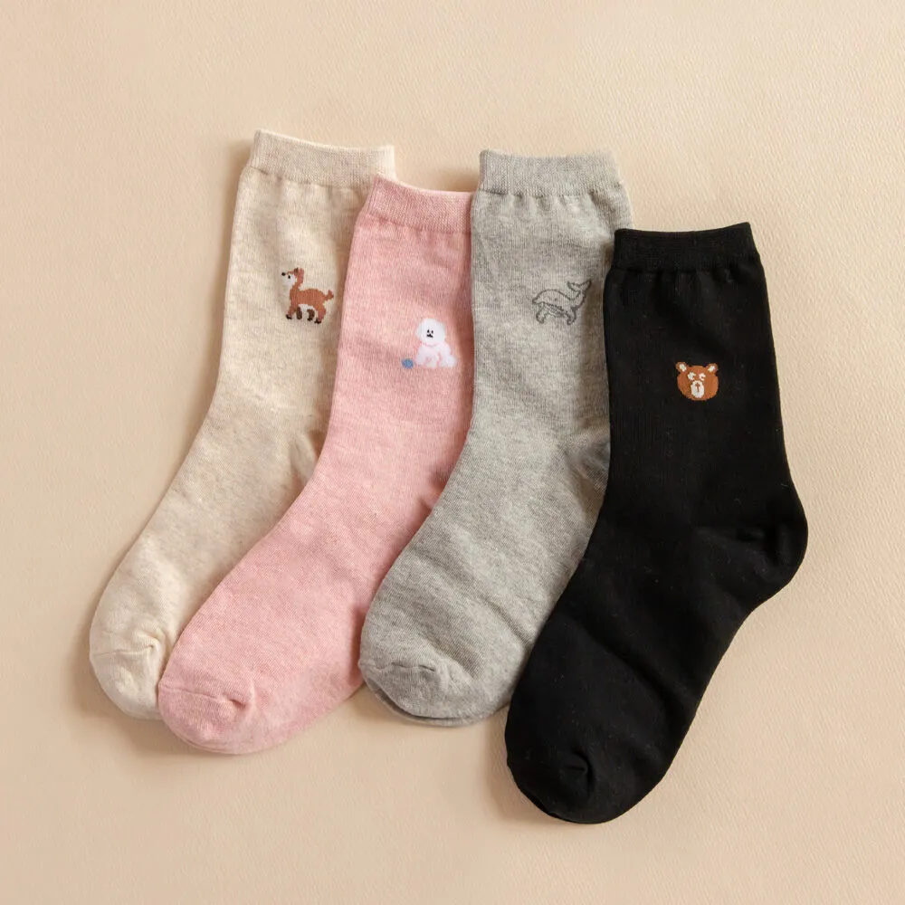 데일리 애니멀 삭스 우먼 4P 세트 (02) - 감도 깊은 취향 셀렉트샵 29CM