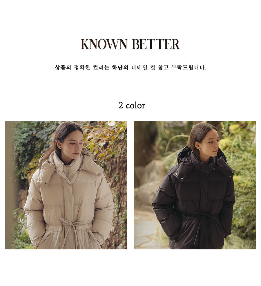 Duck down hooded string padding jumper_Black - 감도 깊은 취향 셀렉트샵 29CM