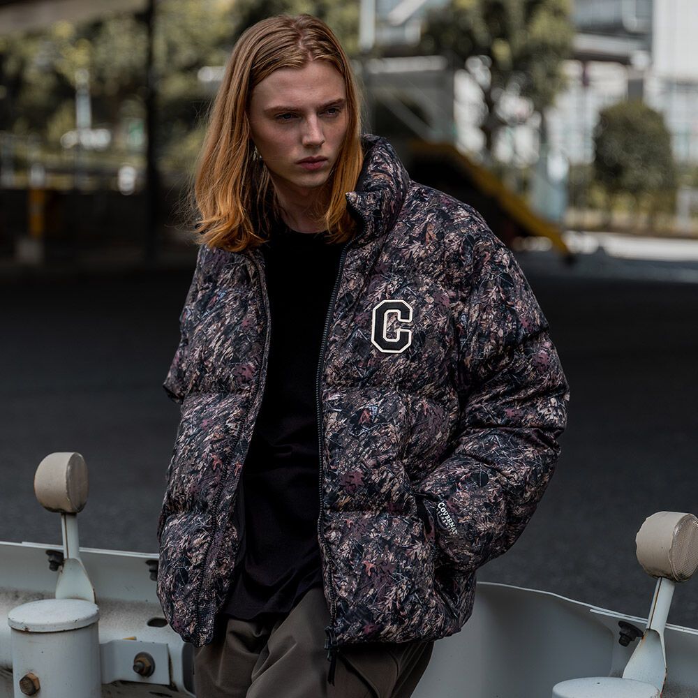 [24FW] 컬리지 카모 숏 푸퍼 - 멀티 - 감도 깊은 취향 셀렉트샵 29CM