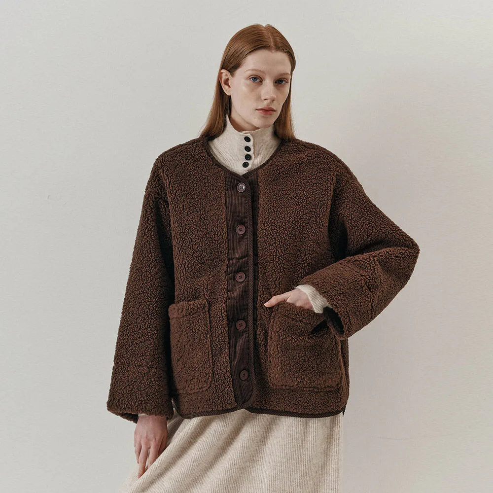 WD_Double pockets brown fleece jacket - 감도 깊은 취향 셀렉트샵 29CM