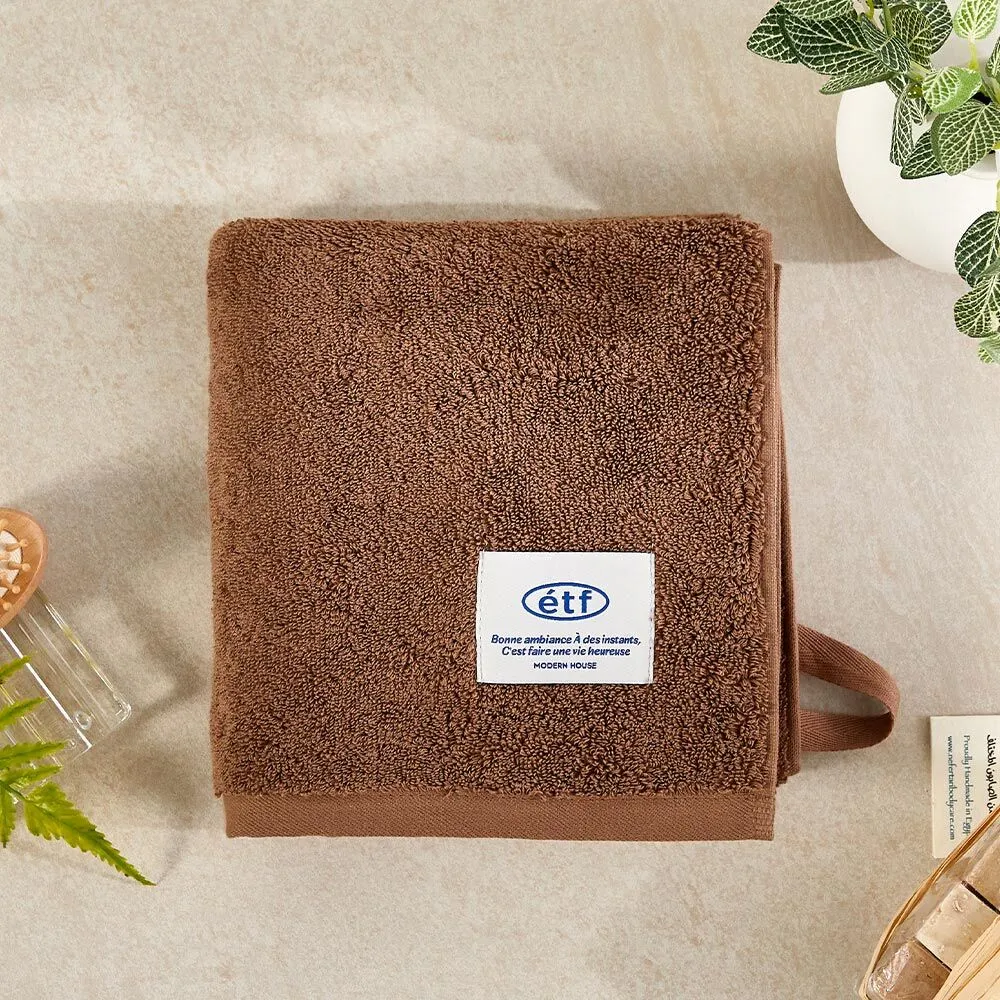 ETF 세면타월 BROWN 40X80cm 190g - 감도 깊은 취향 셀렉트샵 29CM