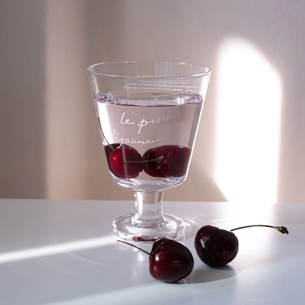 [라세라미끄] 클레어 유리 레터링 고블렛 210ml (3 color) - 감도 깊은 취향 셀렉트샵 29CM