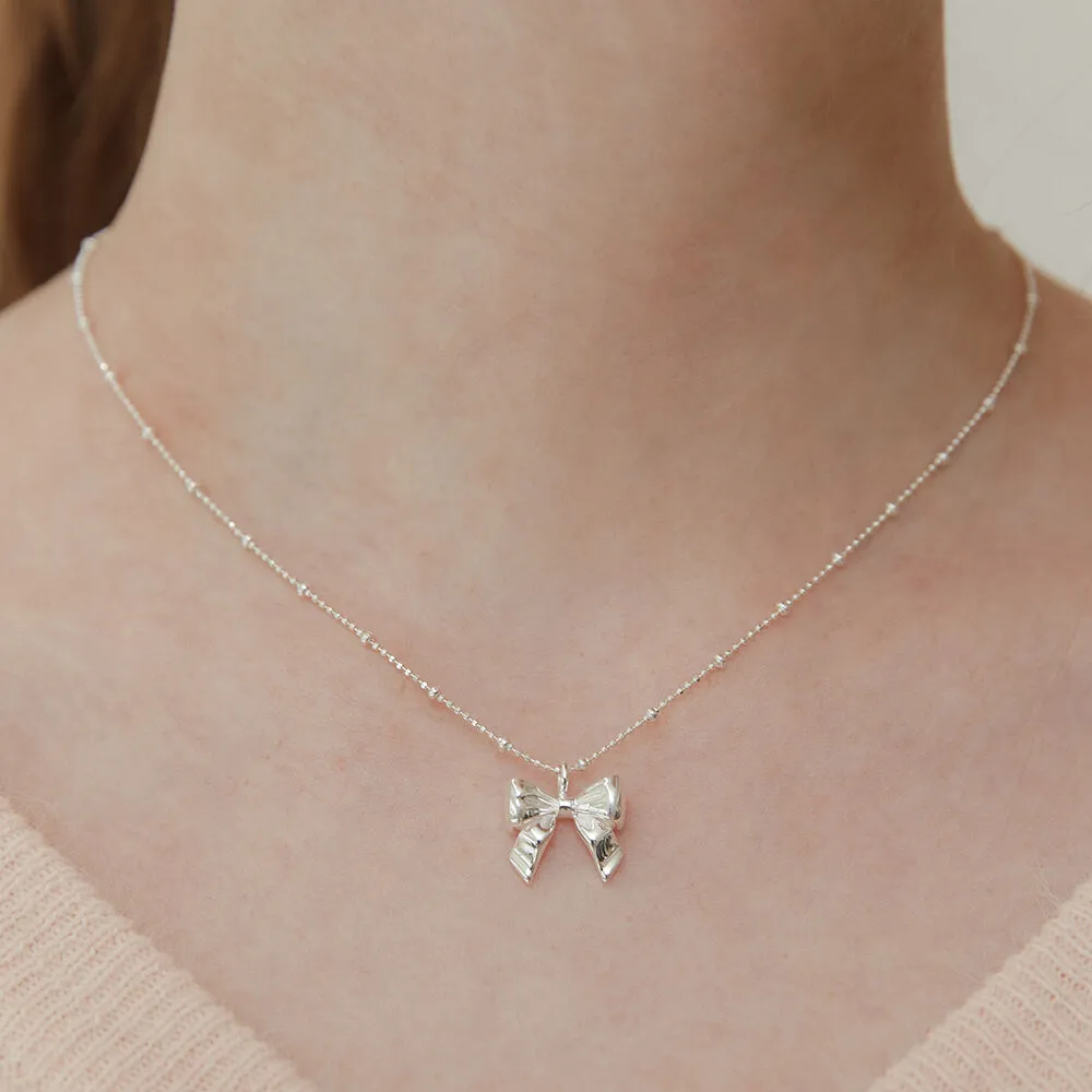 (실버925) 샐리 리본 목걸이 NZ2159 - 감도 깊은 취향 셀렉트샵 29CM