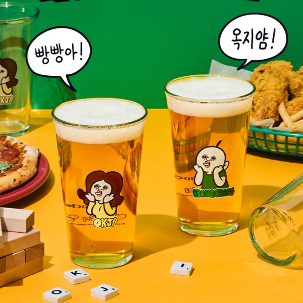 [글라스락X빵빵이의 일상] 빵빵이 옥지 메롱컵 500ml 2P 세트 - 감도 깊은 취향 셀렉트샵 29CM