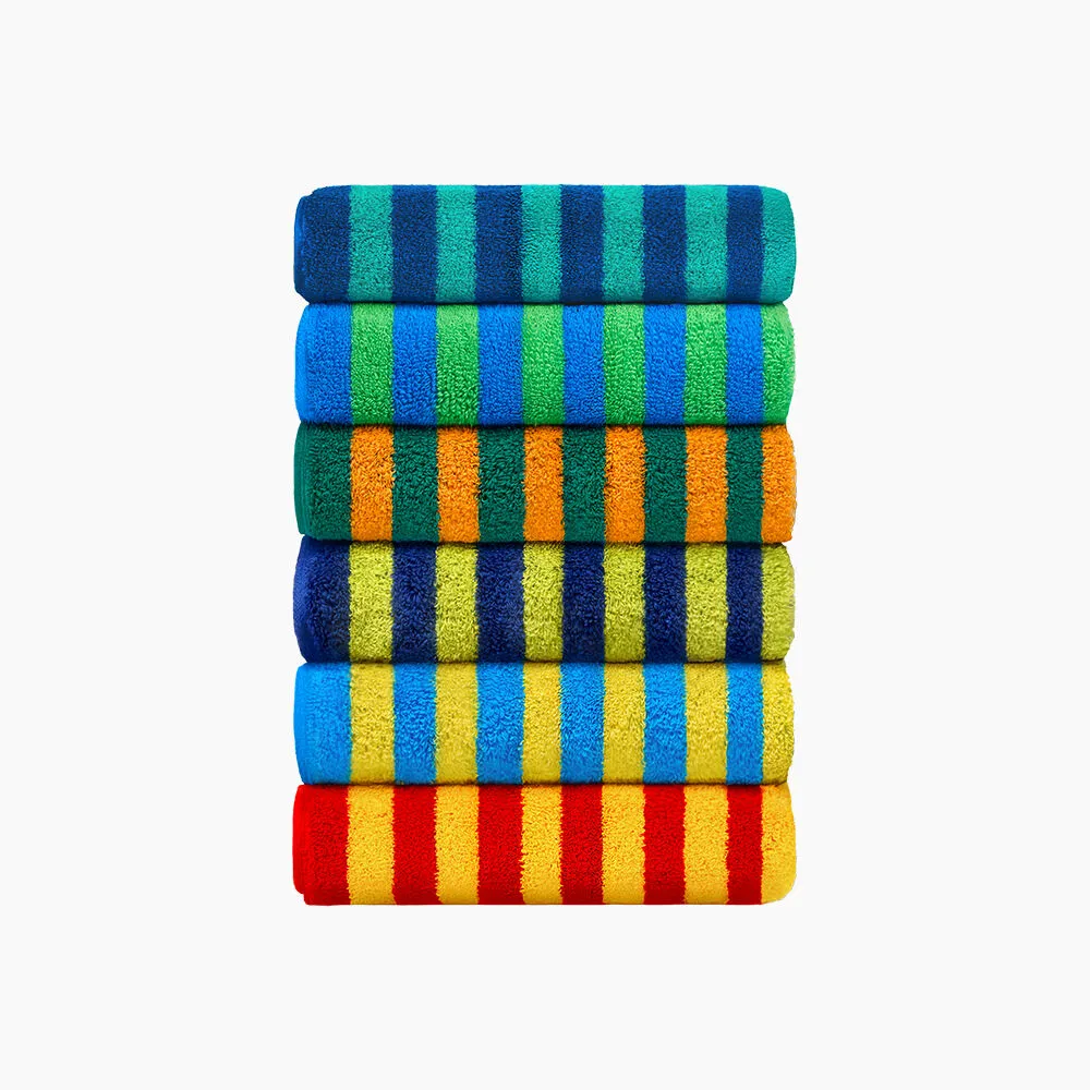 6P 스트라이프 페스티벌1 수피마 수건 230g - 감도 깊은 취향 셀렉트샵 29CM