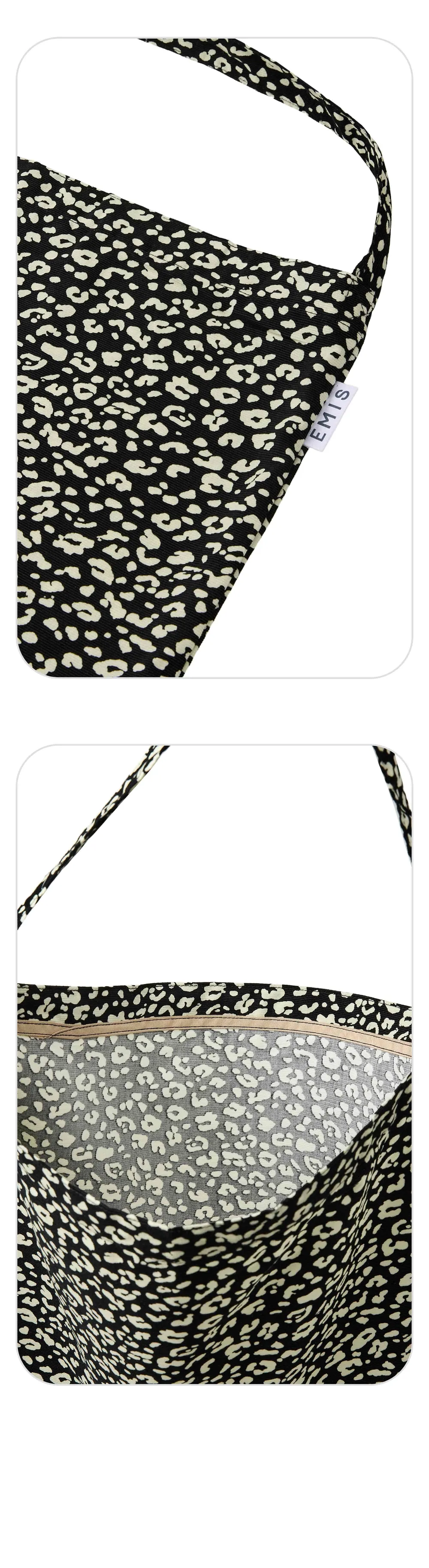 22Y LEOPARD CORDUROY ECO BAG-BLACK - 감도 깊은 취향 셀렉트샵 29CM