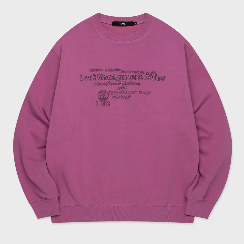 FN OG DOODLE SWEATSHIRT pink - 감도 깊은 취향 셀렉트샵 29CM