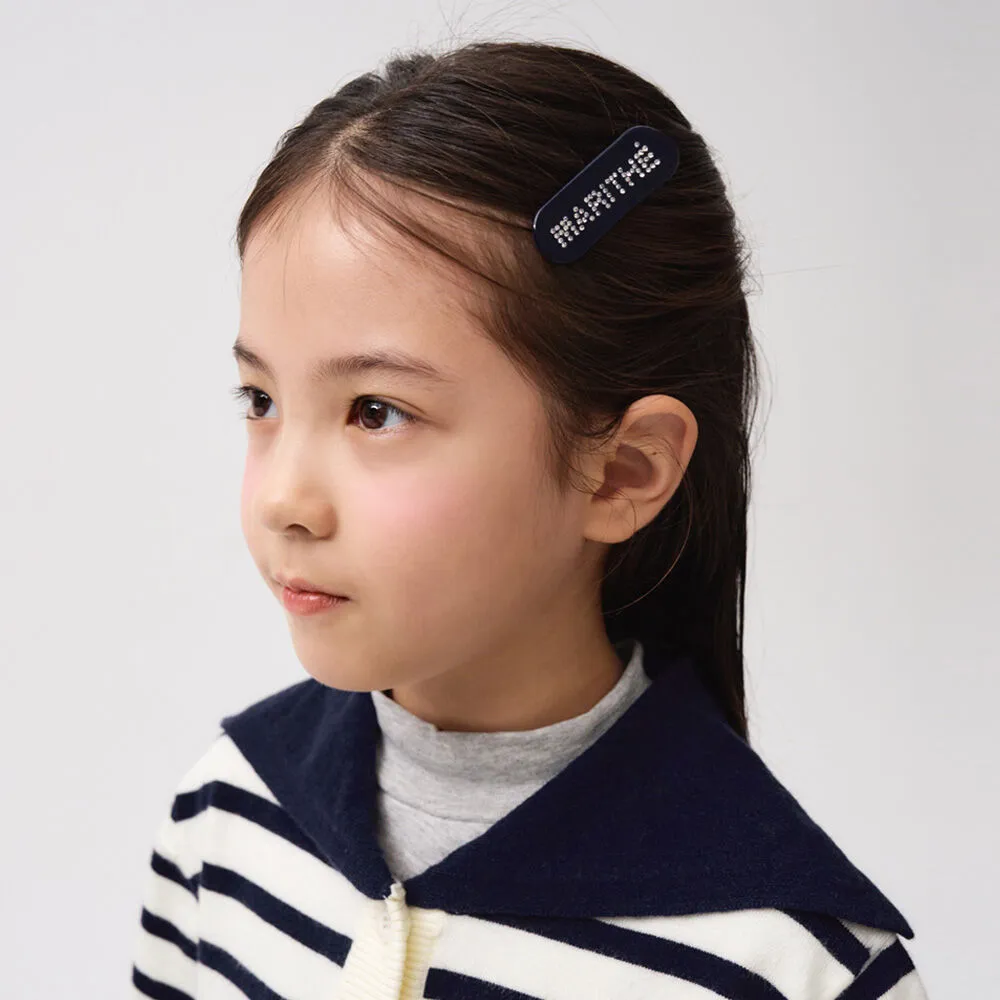 KIDS ACRYLIC HAIR CLIP 2PACK navy - 감도 깊은 취향 셀렉트샵 29CM