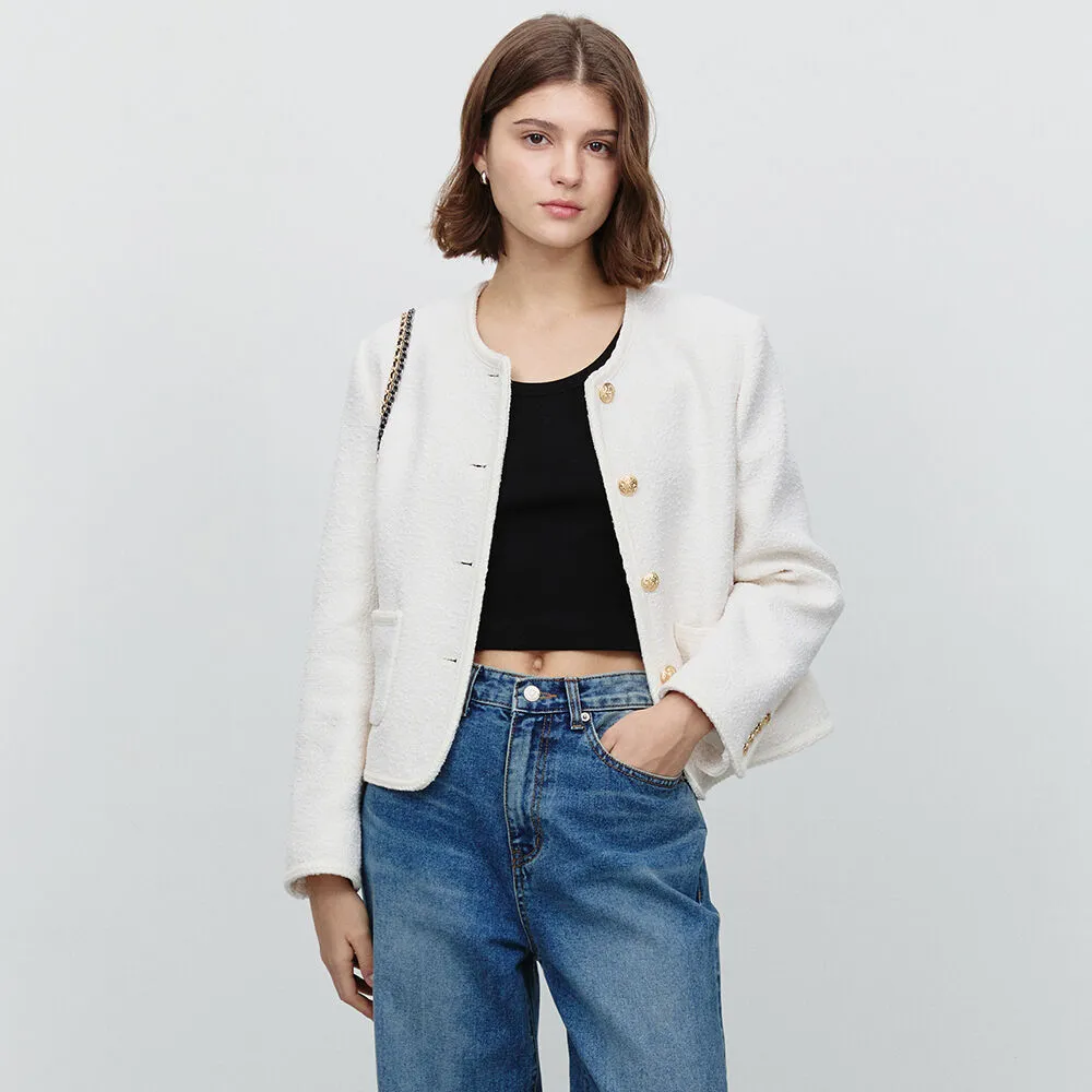 CLASSIC BOUCLE TWEED JACKET CREAM_UDJA5A205CR - 감도 깊은 취향 셀렉트샵 29CM