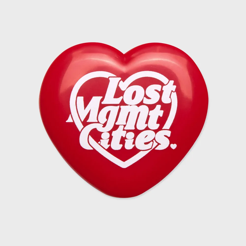 HEART TYPO HAND MIRROR red - 감도 깊은 취향 셀렉트샵 29CM