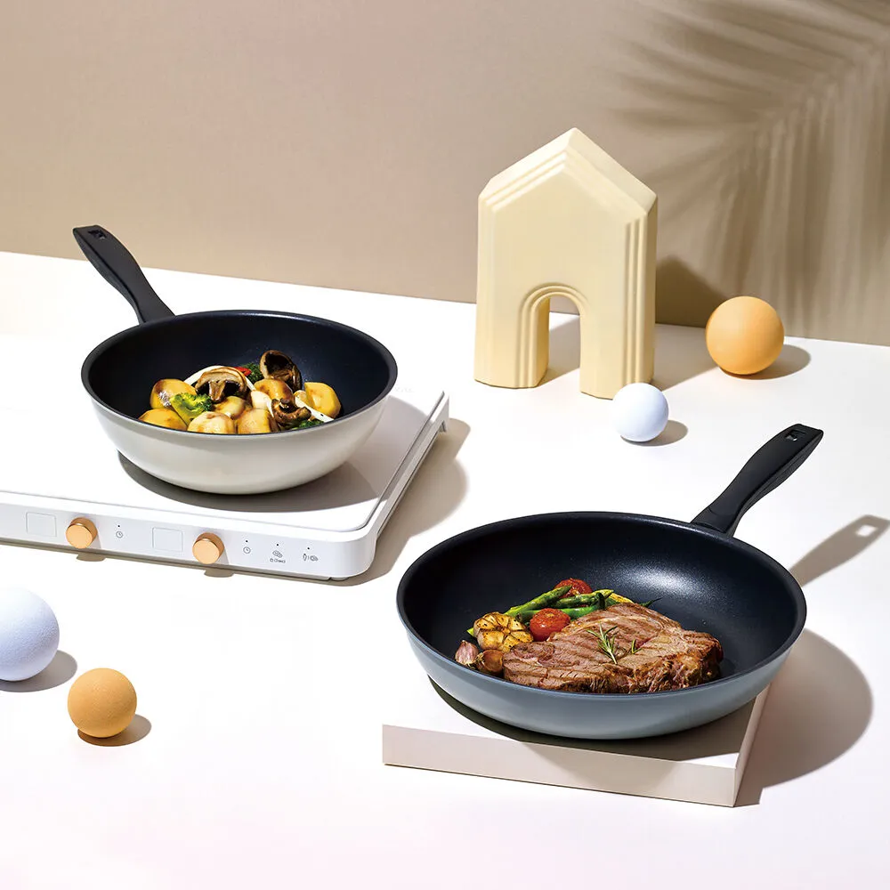 글라스락 셰프토프 콤피 IH 프라이팬 & 궁중팬 세트 (에버그린포그) - 감도 깊은 취향 셀렉트샵 29CM