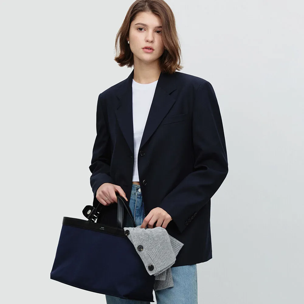 ESSENTIAL 3 BUTTON WOOL BLAZER NAVY_UDJA5A203N2 - 감도 깊은 취향 셀렉트샵 29CM