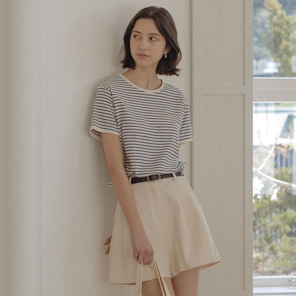 Cotton stripe T-shirt_Blue - 감도 깊은 취향 셀렉트샵 29CM