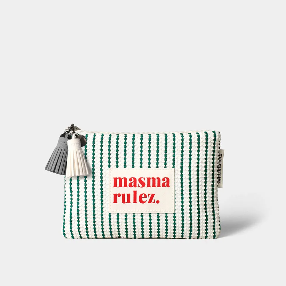 Basic pouch _ Waffle stipe 그린 - 감도 깊은 취향 셀렉트샵 29CM