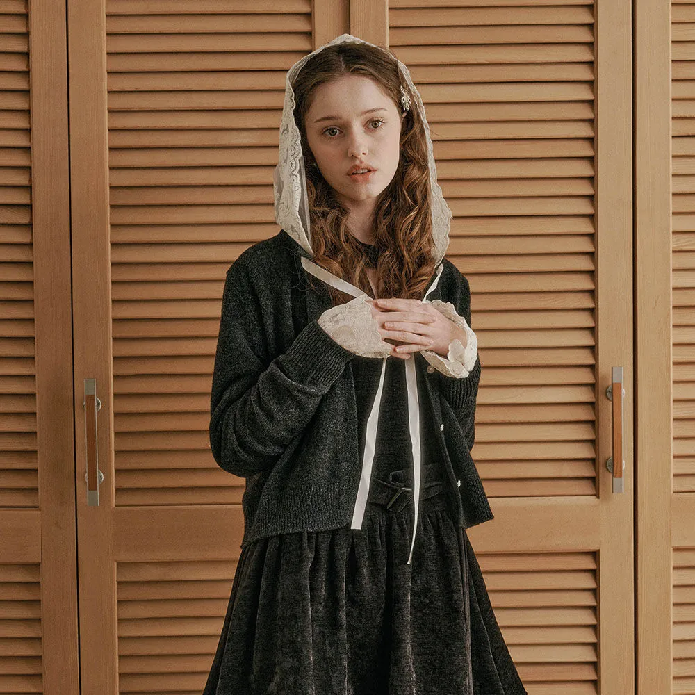 DD_Lace hoodie knit cardigan_2color - 감도 깊은 취향 셀렉트샵 29CM