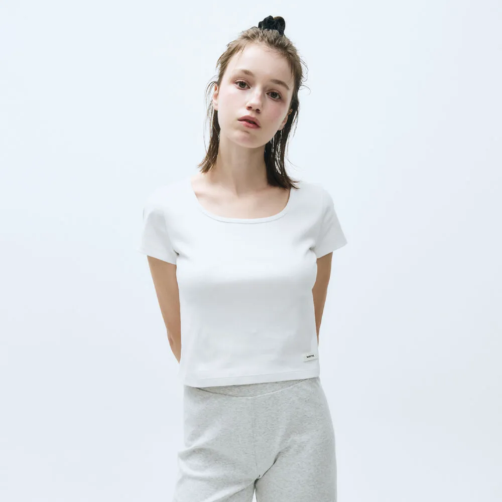 W BASIC CROP TEE white - 감도 깊은 취향 셀렉트샵 29CM