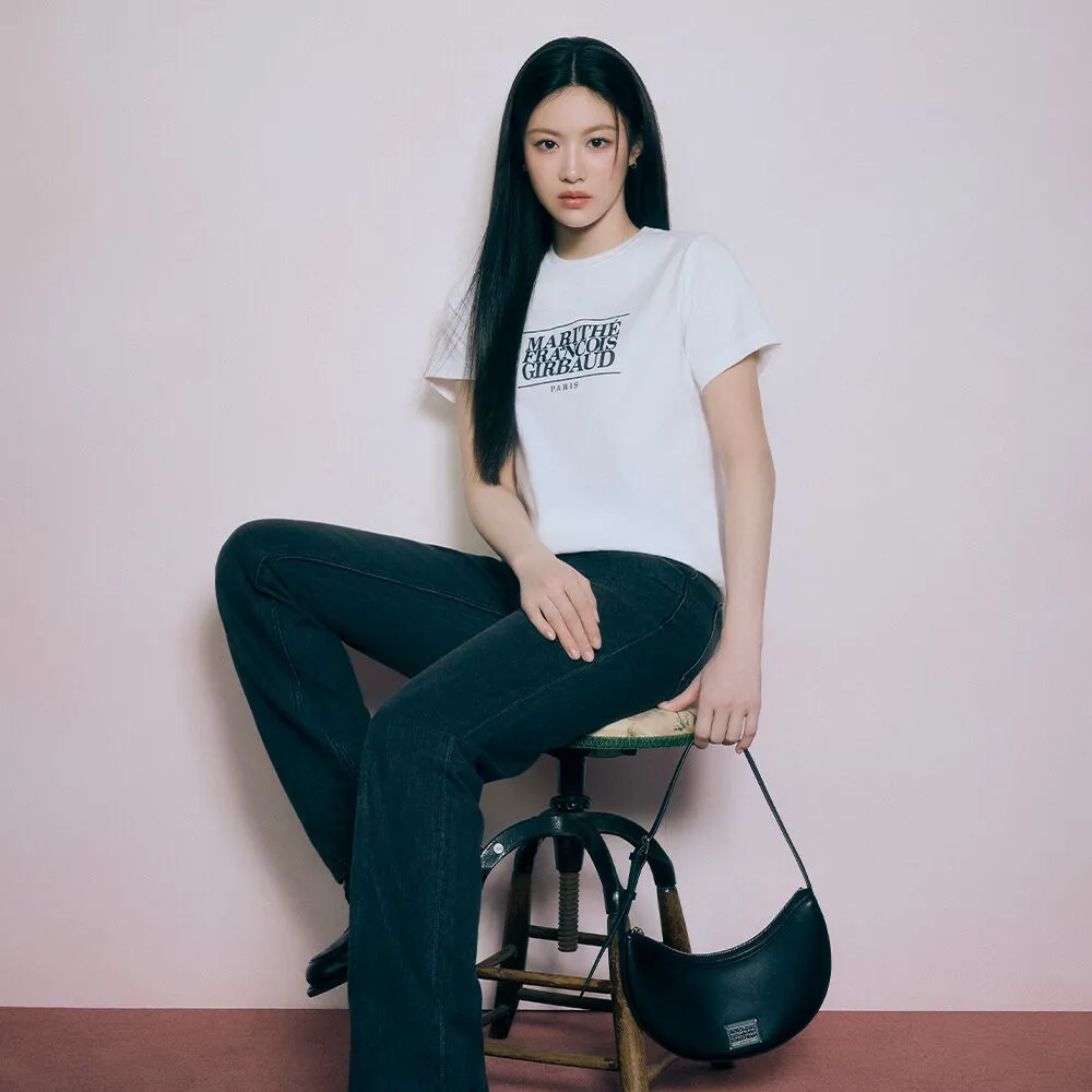 CLASSIC LOGO HALF MOON SHOULDER BAG black - 감도 깊은 취향 셀렉트샵 29CM