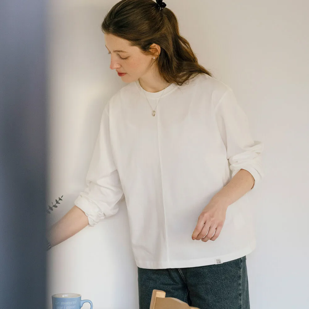 Natural fit slit detail t-shirt_Ivory - 감도 깊은 취향 셀렉트샵 29CM