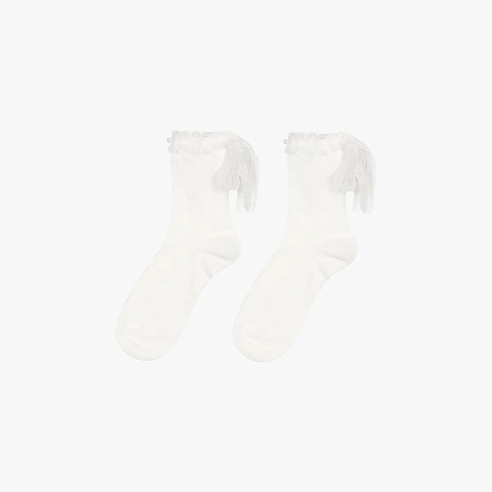 [2EA 1SET] BOUQUET LACE SOCKS_IVORY - 감도 깊은 취향 셀렉트샵 29CM