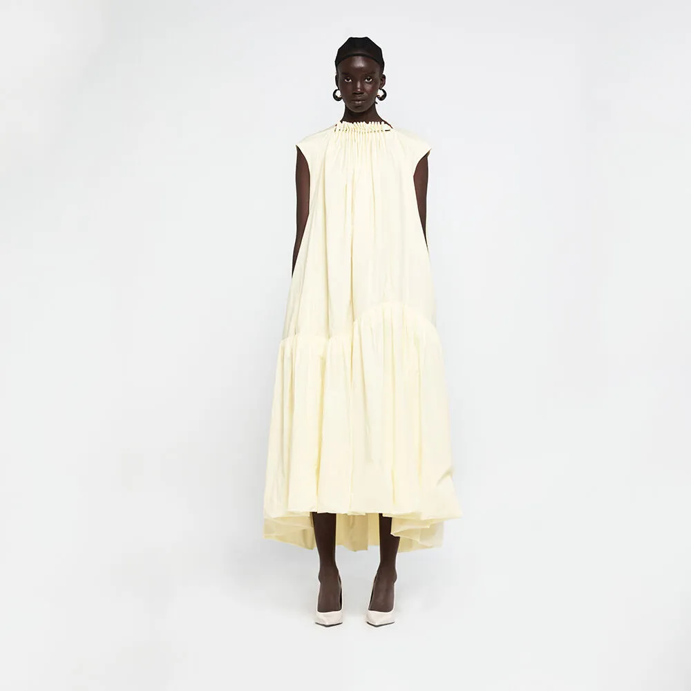 VEILED NECK MAXI DRESS YELLOW (R25DJ7061YL) - 감도 깊은 취향 셀렉트샵 29CM
