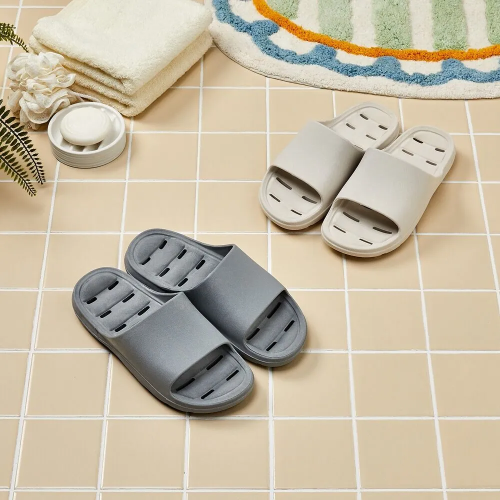 WOW 물빠짐 좋은 볼륨욕실화 2P 그레이+베이지 - 감도 깊은 취향 셀렉트샵 29CM