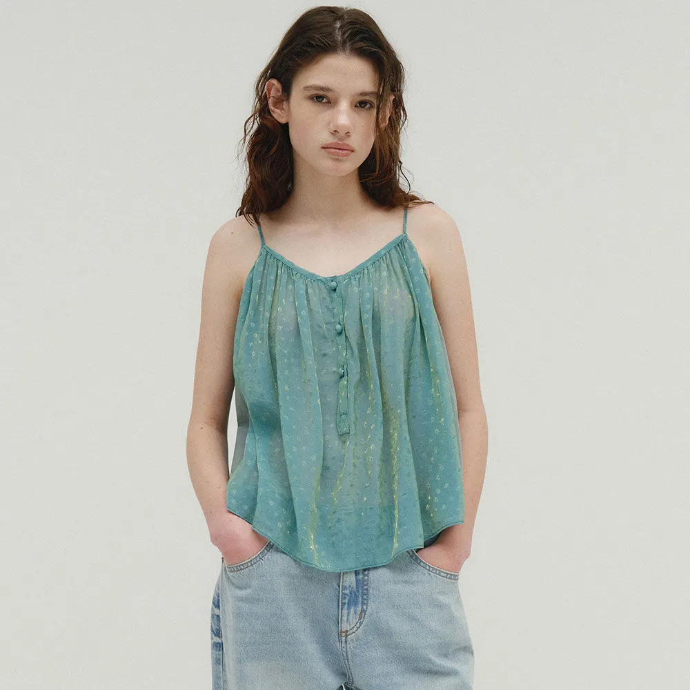 [5th REORDER] TWO TONE JACQUARD SLEEVLESS TOP [BLUE] - 감도 깊은 취향 셀렉트샵 29CM