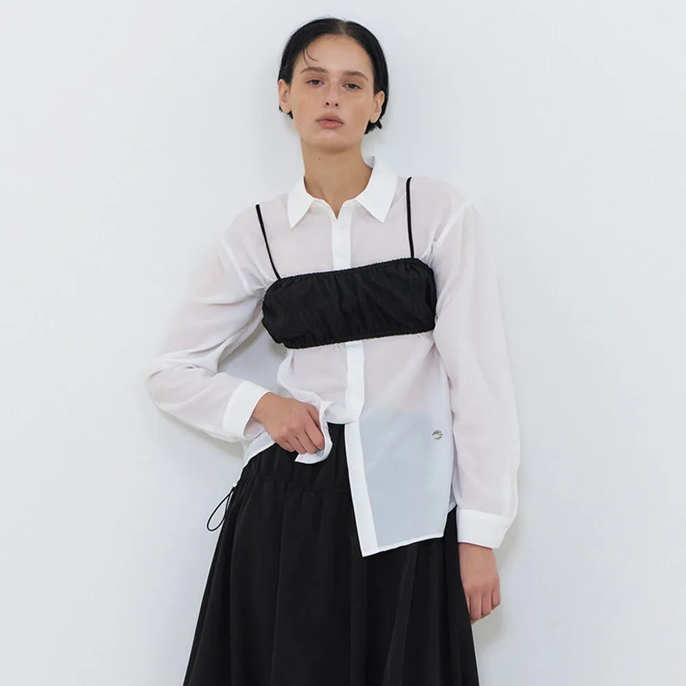 Flow Sheer Shirt, White - 감도 깊은 취향 셀렉트샵 29CM