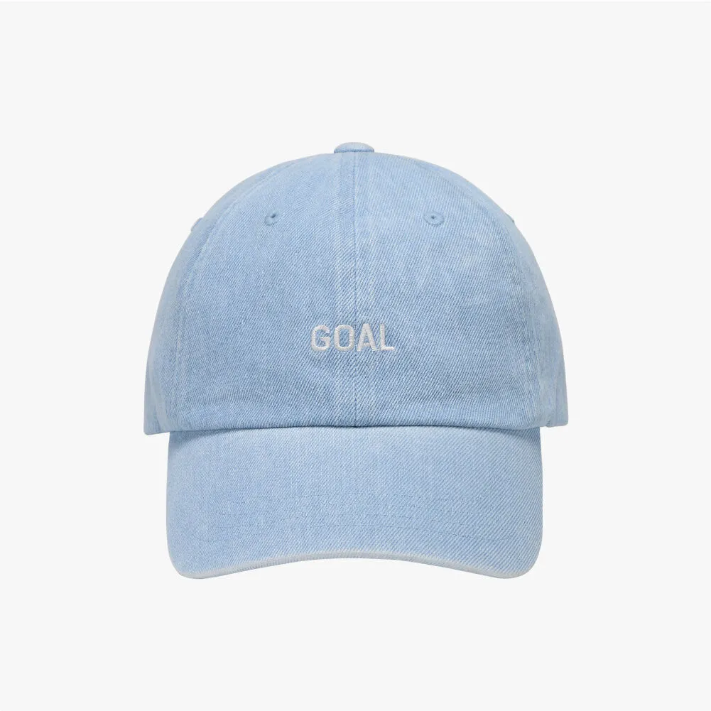 GOAL EMBROIDERY DENIM BALL CAP-SKY BLUE - 감도 깊은 취향 셀렉트샵 29CM
