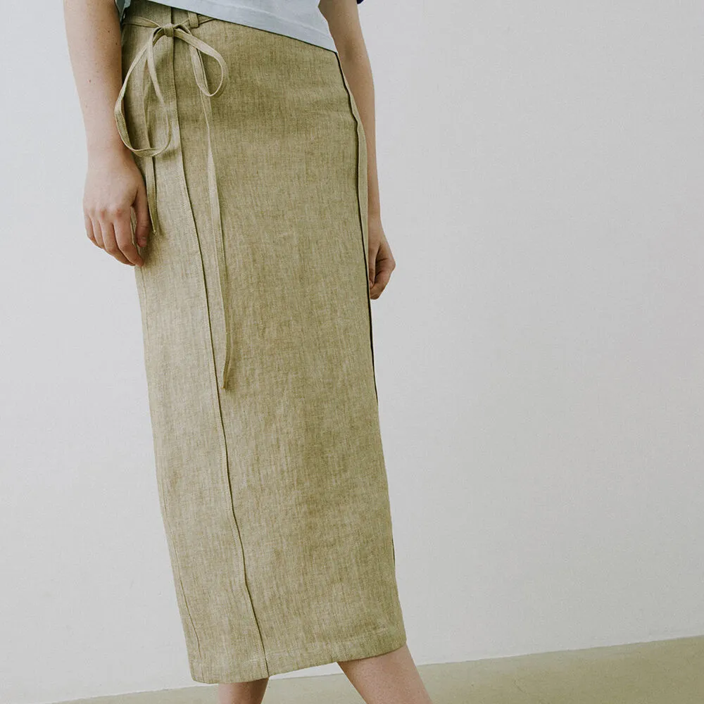 Low Slit Linen Skirt_Herringbone - 감도 깊은 취향 셀렉트샵 29CM