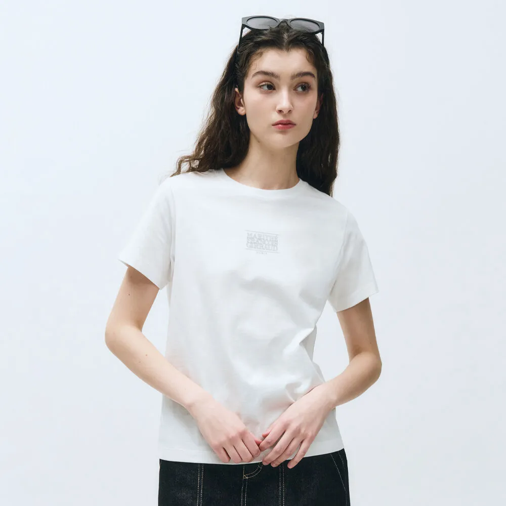 W SMALL CLASSIC LOGO TEE white - 감도 깊은 취향 셀렉트샵 29CM