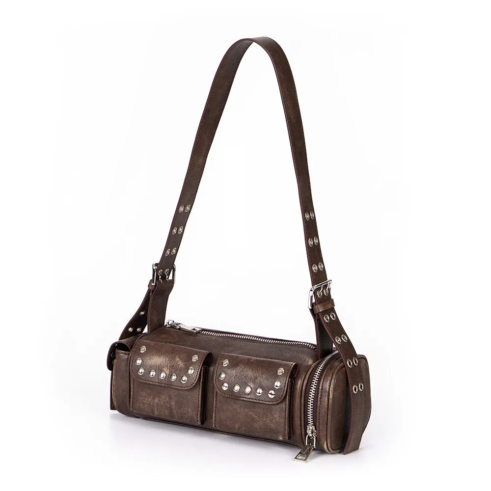 Multi Pocket Studded Shoulder Bag [Brown] - 감도 깊은 취향 셀렉트샵 29CM