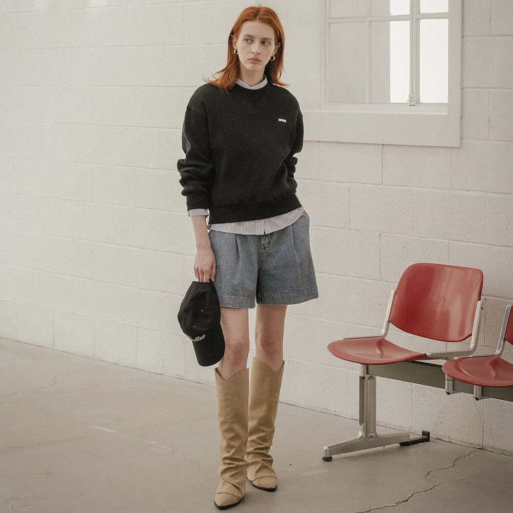 Neck stitch point waffle MTM_Black - 감도 깊은 취향 셀렉트샵 29CM