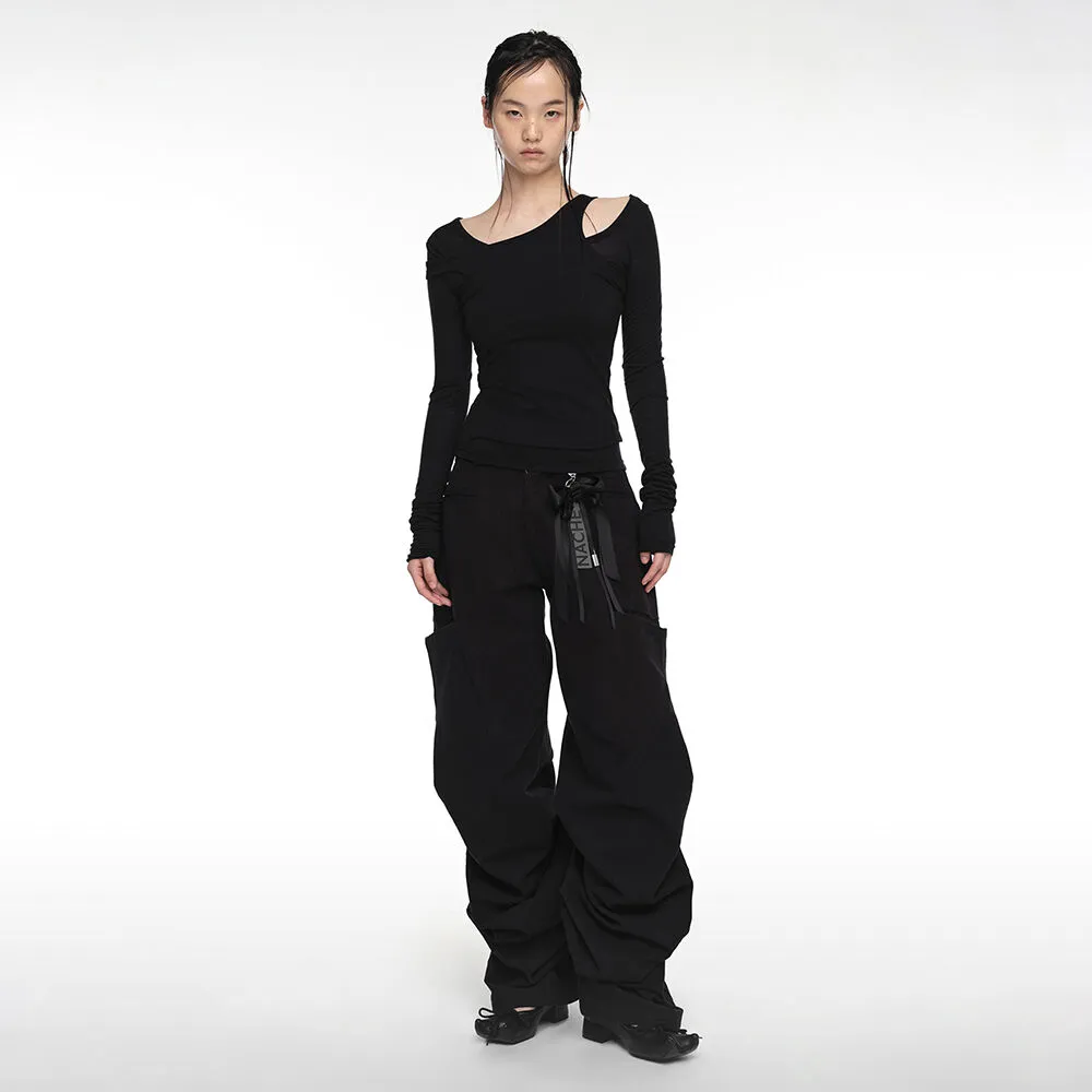PINTUCK WIDE PANTS (UNISEX) BLACK - 감도 깊은 취향 셀렉트샵 29CM