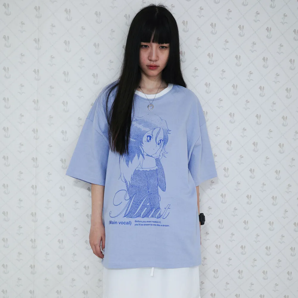 MINT pfp Overfit T-shirt [Blue] - 감도 깊은 취향 셀렉트샵 29CM