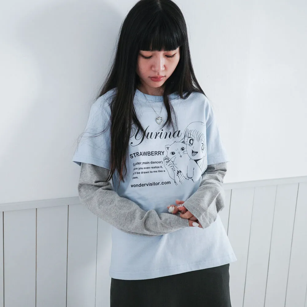 YURINA pfp Layered LS-T [Blue] - 감도 깊은 취향 셀렉트샵 29CM