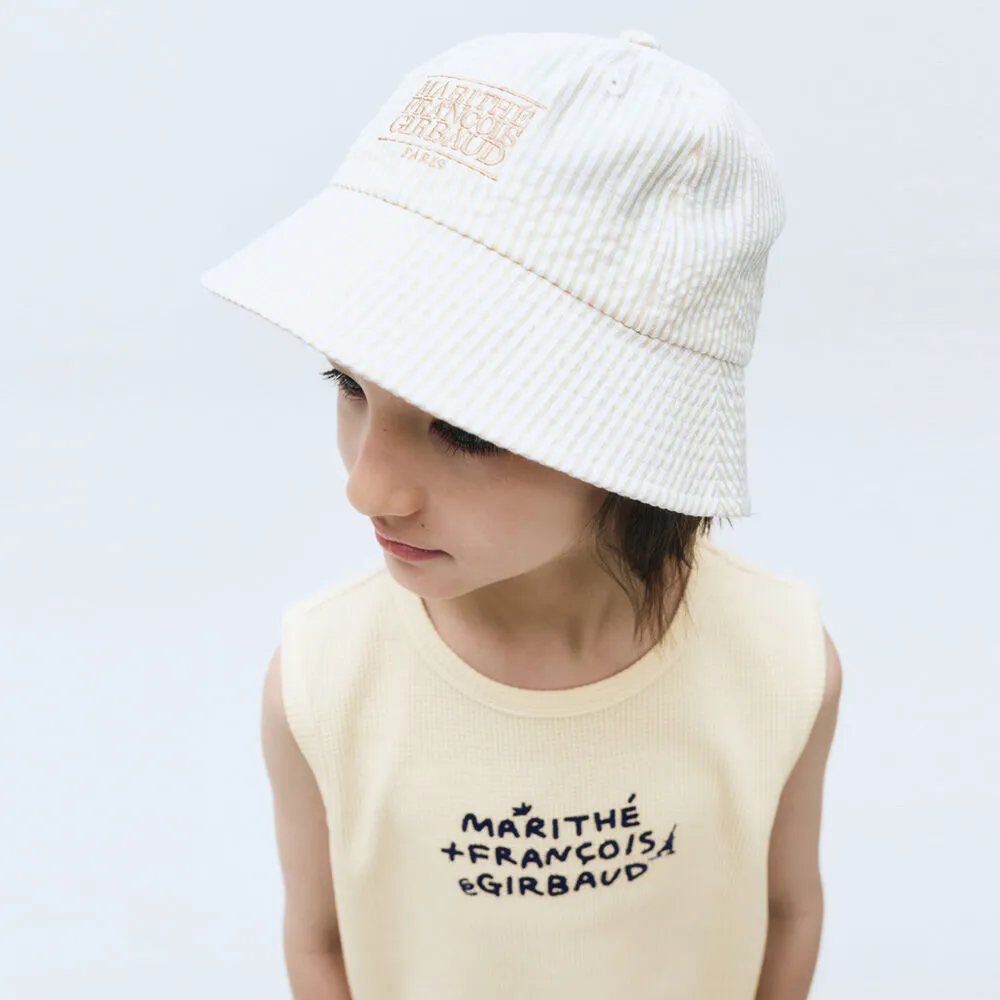 KIDS SEERSUCKER ROUND BUCKET HAT beige - 감도 깊은 취향 셀렉트샵 29CM