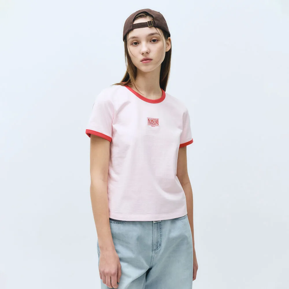 W CLASSIC LOGO RINGER TEE pink - 감도 깊은 취향 셀렉트샵 29CM