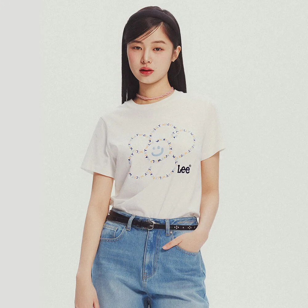 [와키윌리 x Lee] 우먼스 릴리 반팔티셔츠 화이트 - 감도 깊은 취향 셀렉트샵 29CM