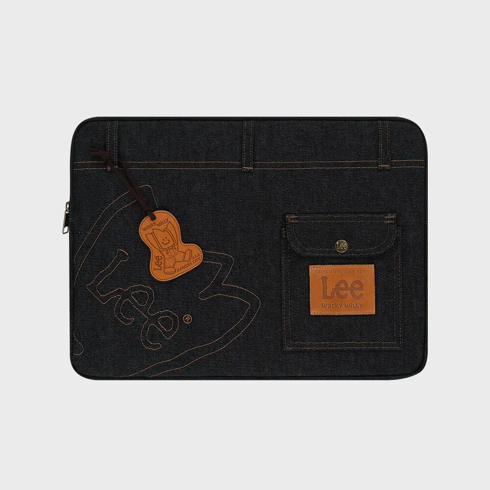 [와키윌리 x Lee] 노트북 파우치 블랙 - 감도 깊은 취향 셀렉트샵 29CM
